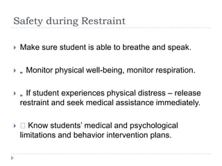 Physical Restraint | PPTX