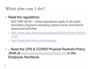 Physical Restraint | PPTX