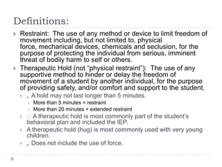 Physical Restraint | PPTX