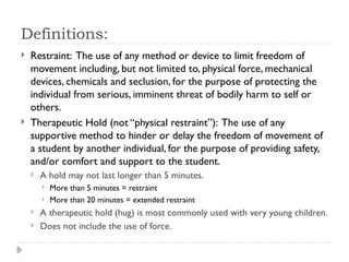 Physical Restraint medical project ^_^.pptx