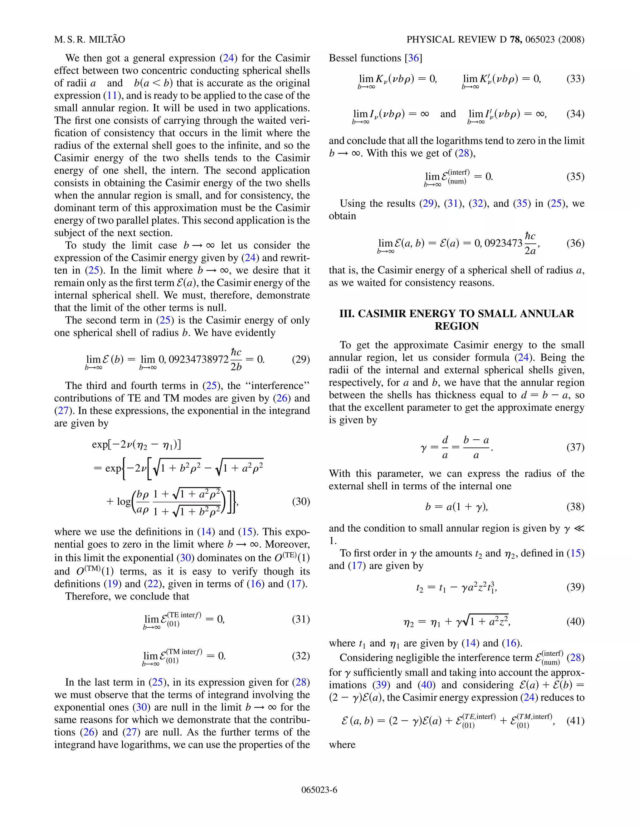 Casimir energy for a double spherical shell: A global mode sum approach ...