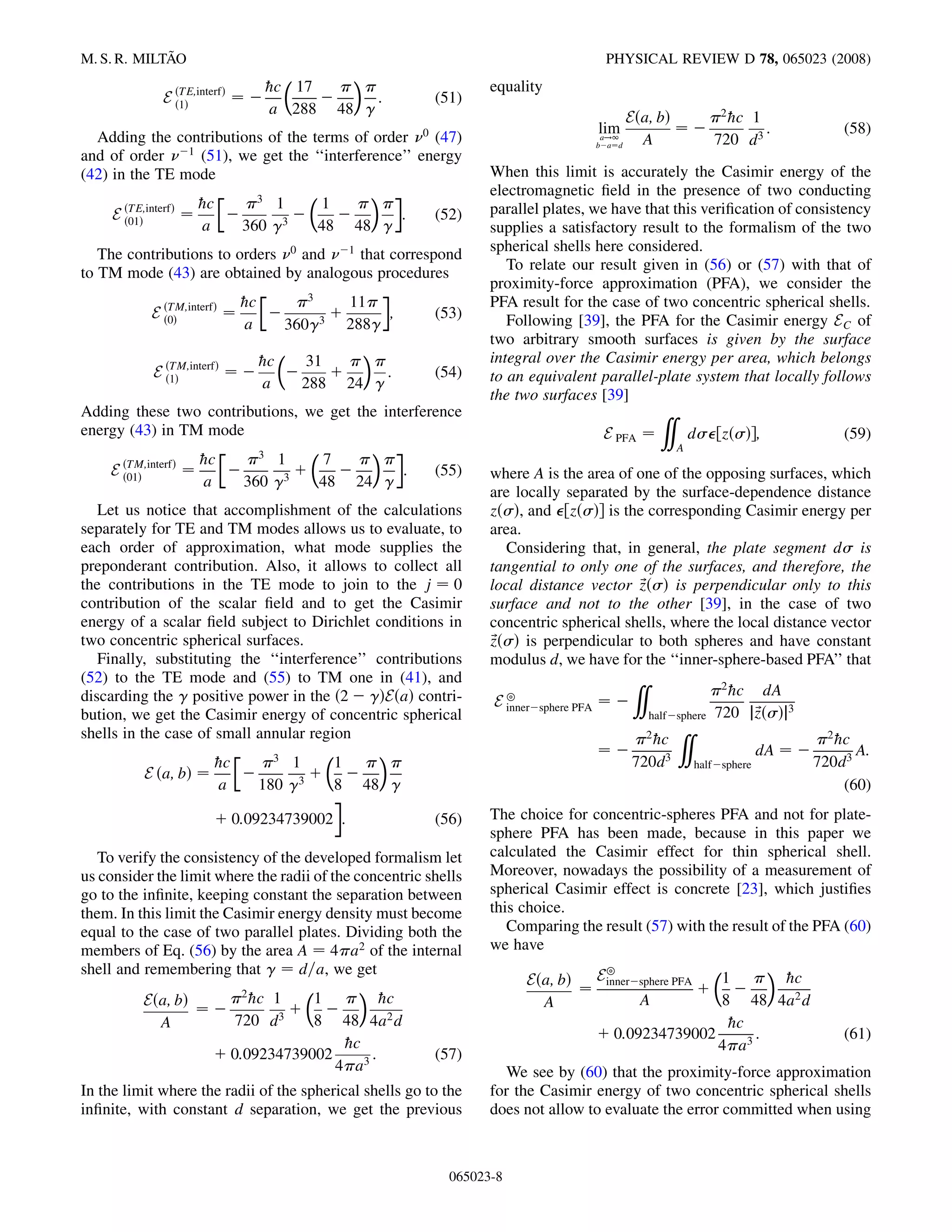 Casimir energy for a double spherical shell: A global mode sum approach ...