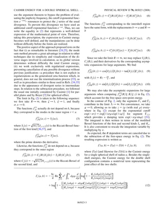 Casimir energy for a double spherical shell: A global mode sum approach ...