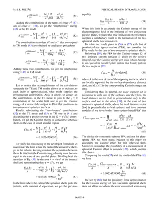 Casimir energy for a double spherical shell: A global mode sum approach | PDF | Physics | Science
