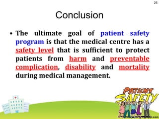 Patient safety and Risk Management in hospitals | PPTX