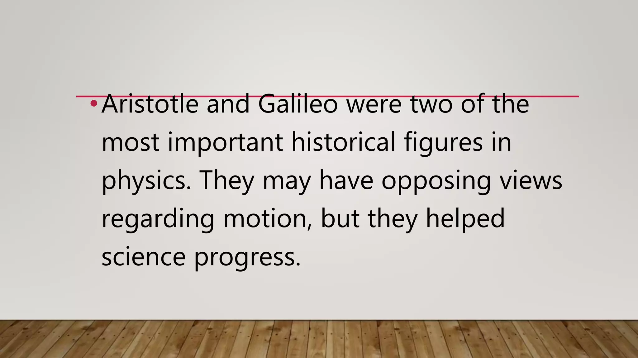 Aristotle vs Galileo | PPTX