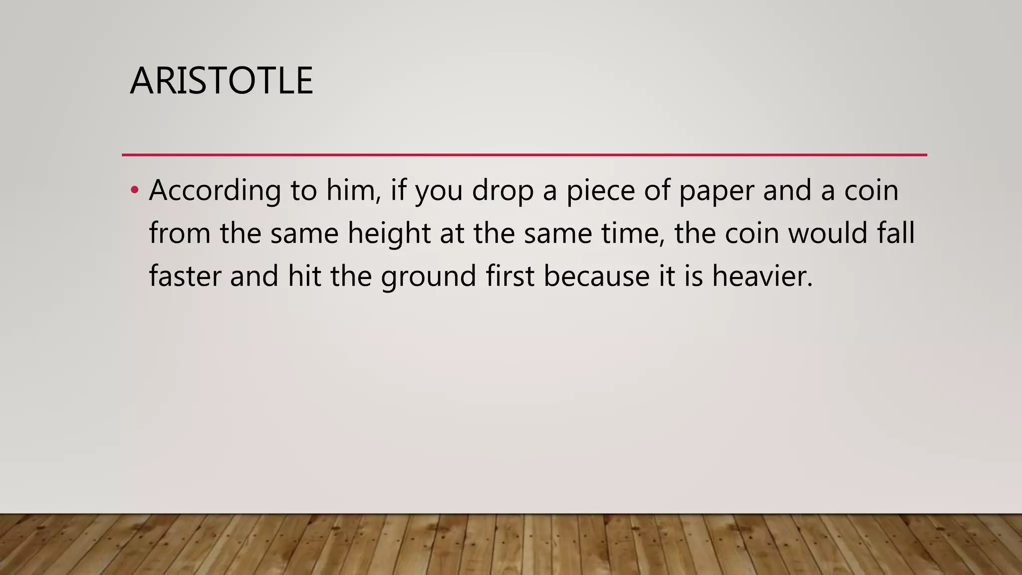 Aristotle vs Galileo | PPTX