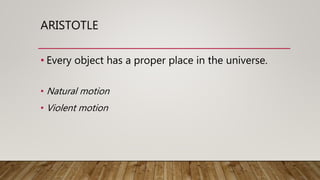 Aristotle vs Galileo | PPTX