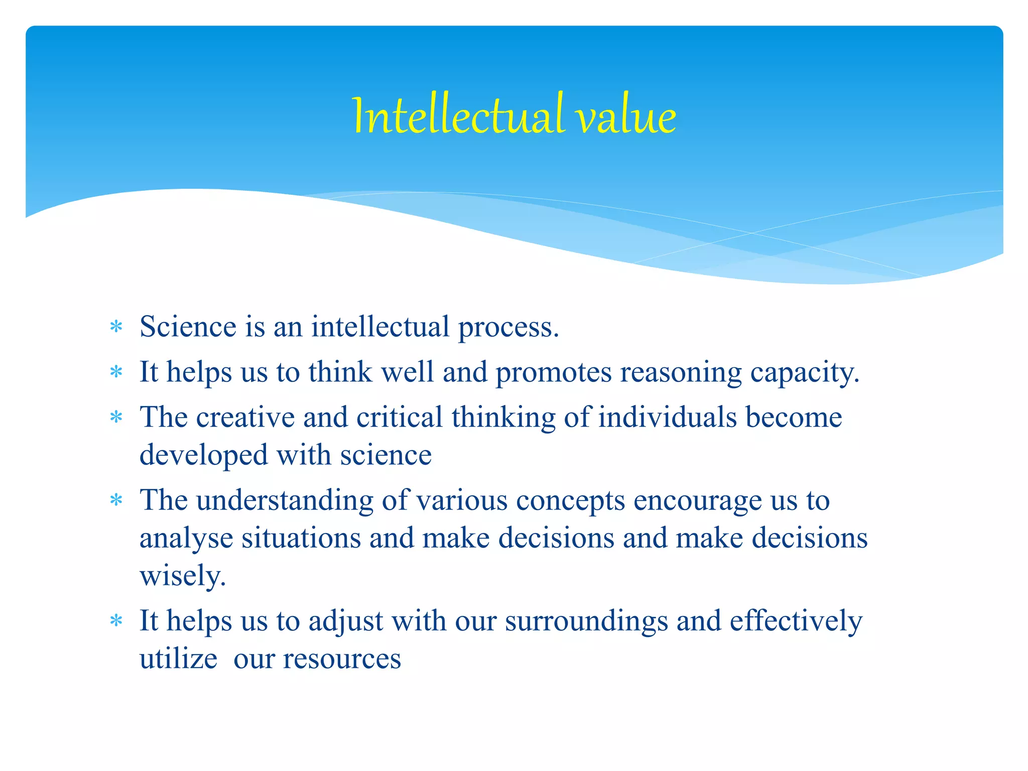 Values of Science | PPTX