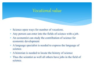 Values of Science | PPTX