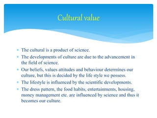 Values of Science | PPTX