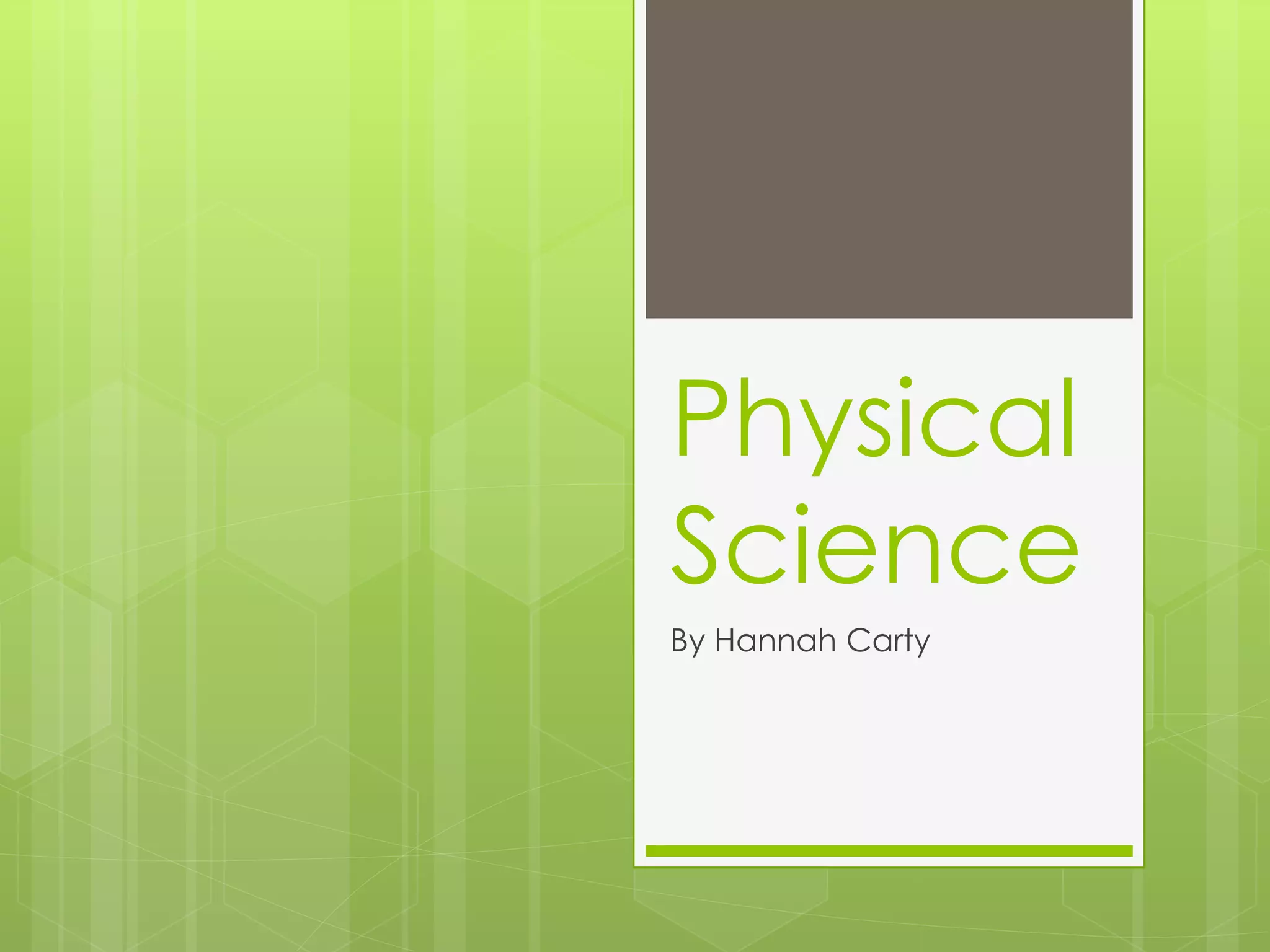Physical science | PPTX