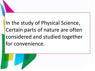 Physical science | PPTX