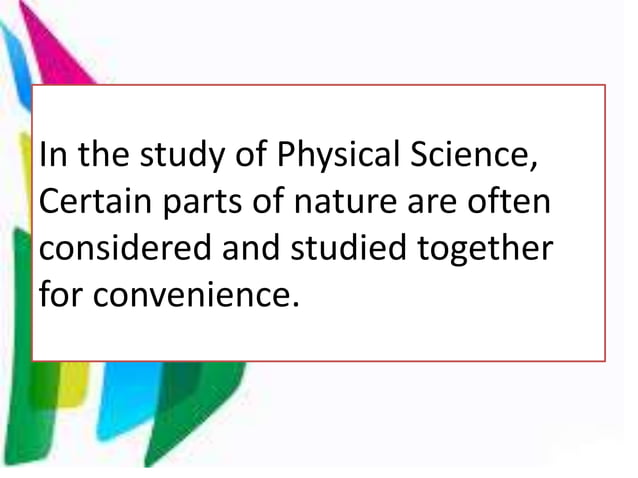 Physical science | PPTX | Physics | Science