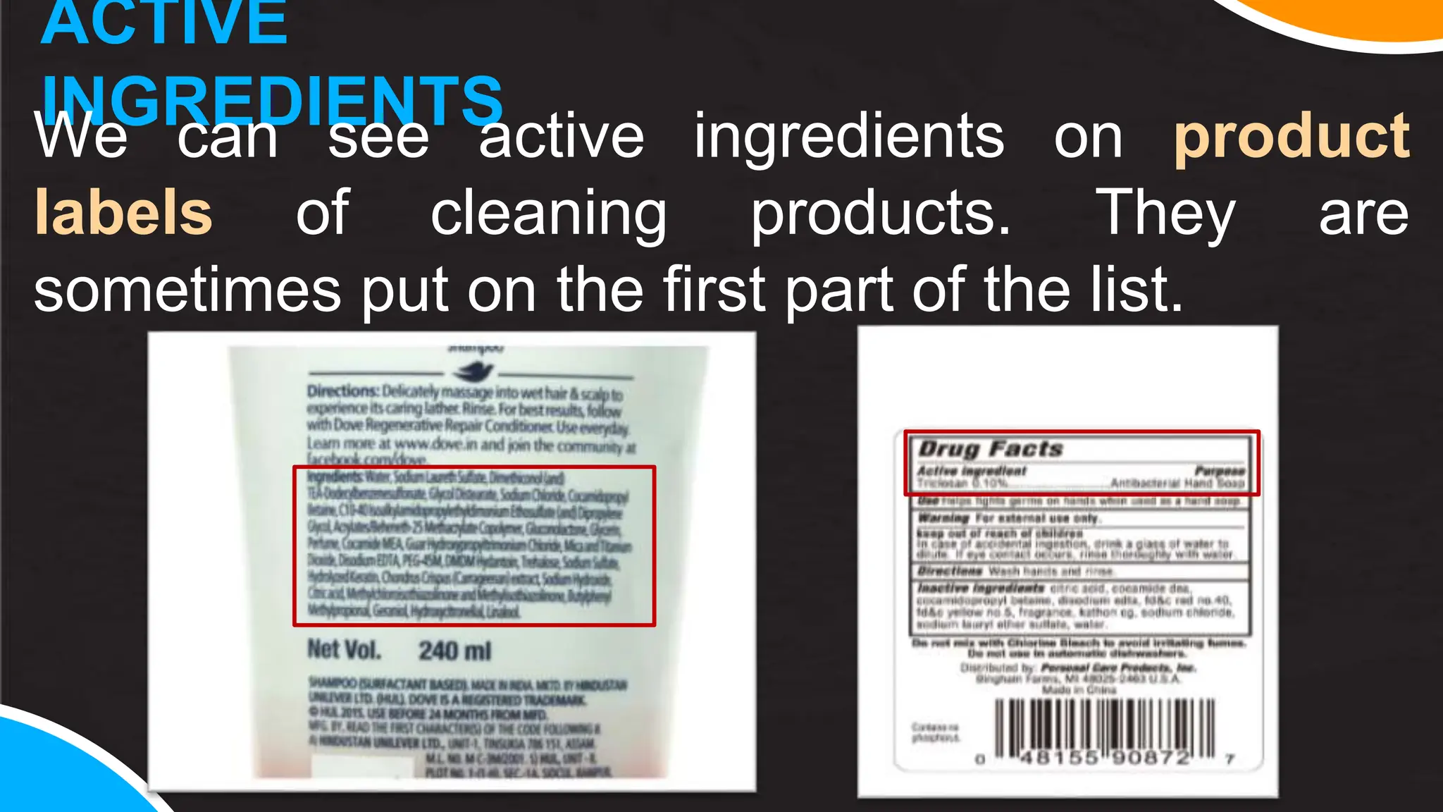 Physical Science - Active Ingredients of Household Cleaning Products.pptx