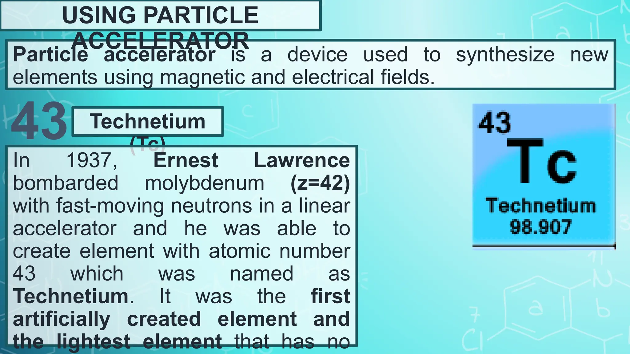 Physical Science - Concept of Atomic Number Led to the Synthesis of New Elements in the ...