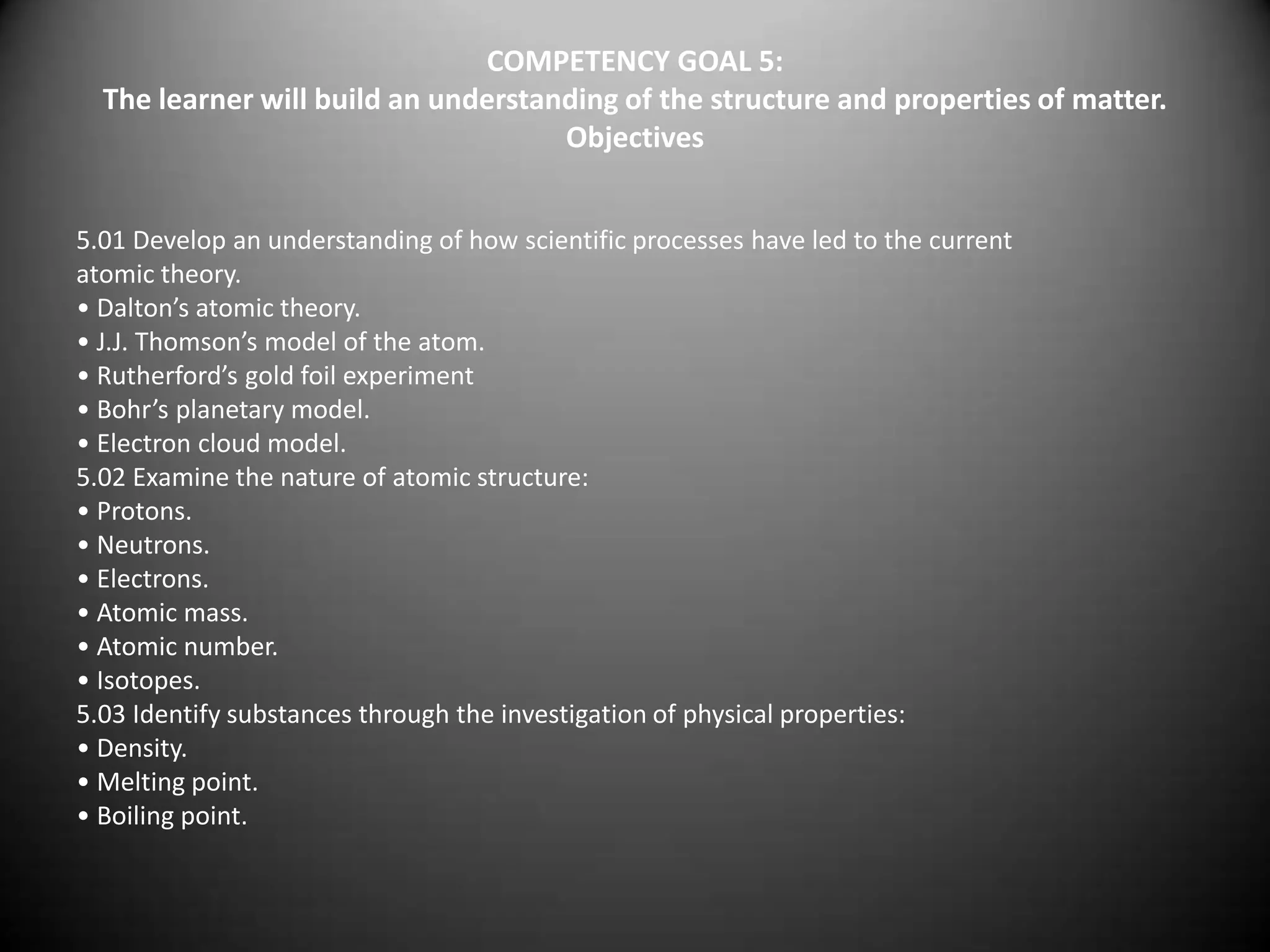 Physical science grades 9-12 scos | PPTX