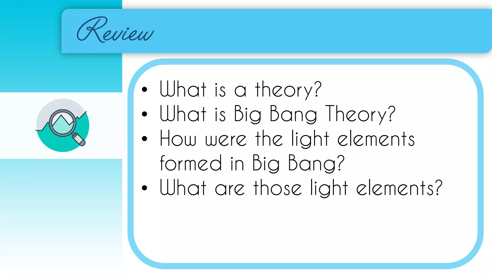 Physical Science: Formation of Light Elements in Big Bang Theory | PDF