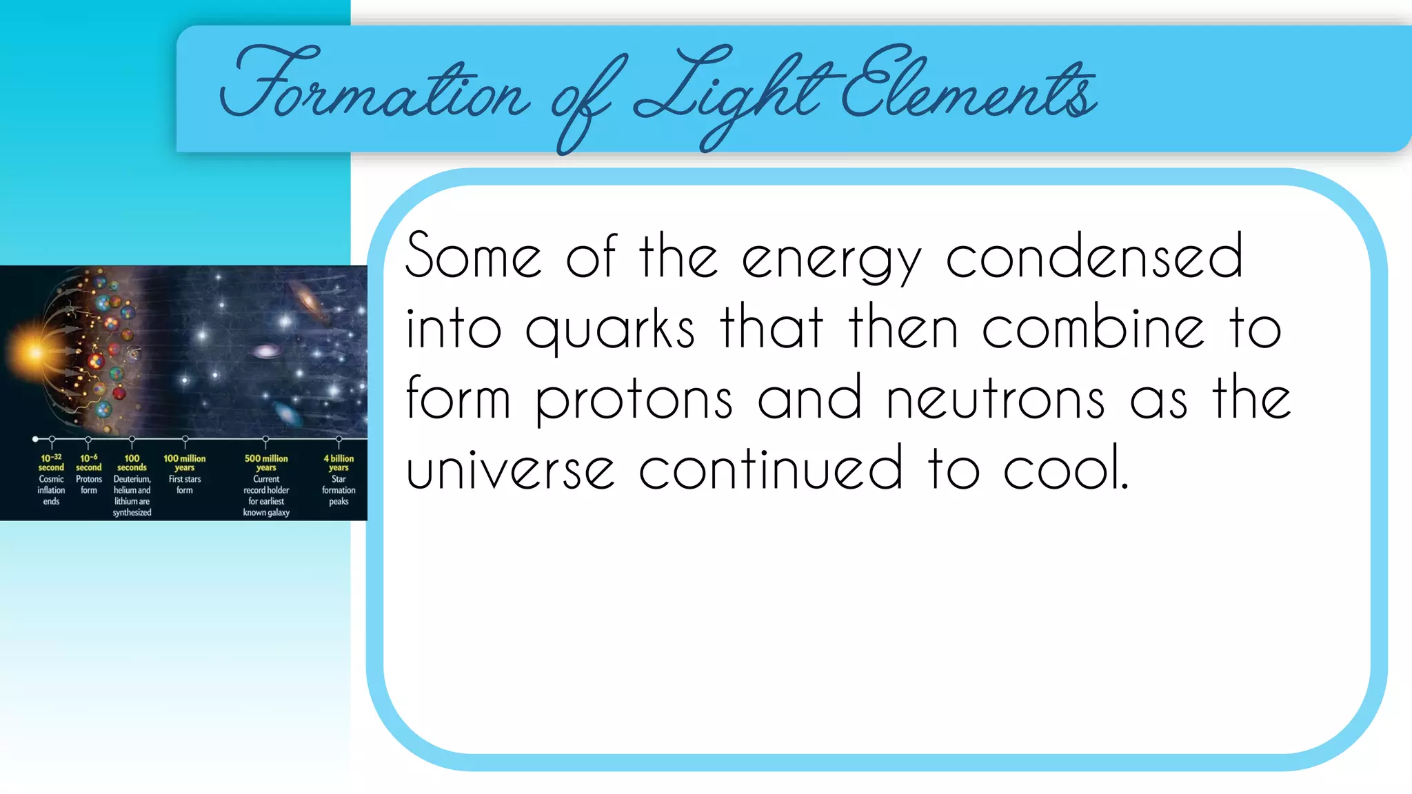 Physical Science: Formation of Light Elements in Big Bang Theory | PDF