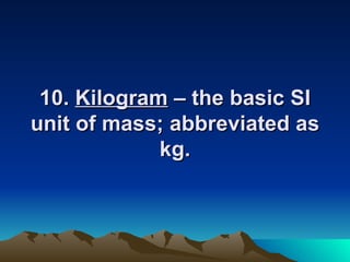 Physical Science Ch. 1 Vocab | PPT | Physics | Science