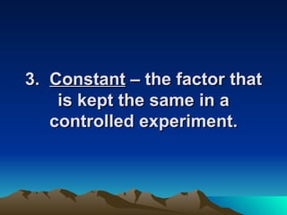 Physical Science Ch. 1 Vocab | PPT | Physics | Science