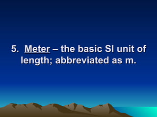 Physical Science Ch. 1 Vocab | PPT | Physics | Science