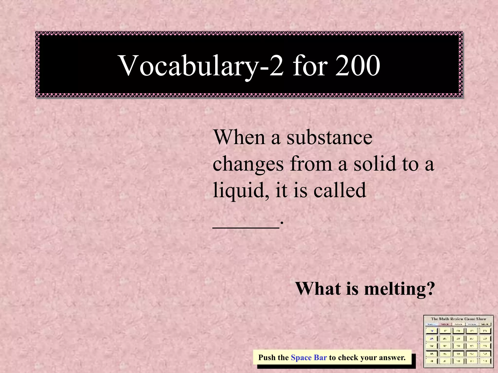 Physical science Game jeopardy | PPTX