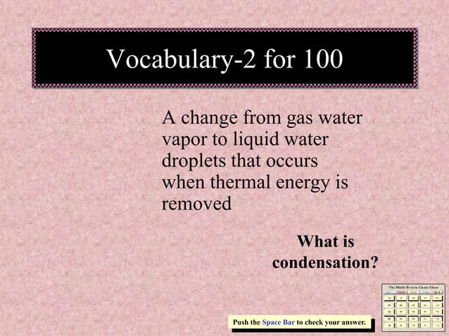 Physical science Game jeopardy | PPT