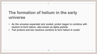formation of lights elements Physical Science | PPTX