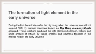 formation of lights elements Physical Science | PPTX