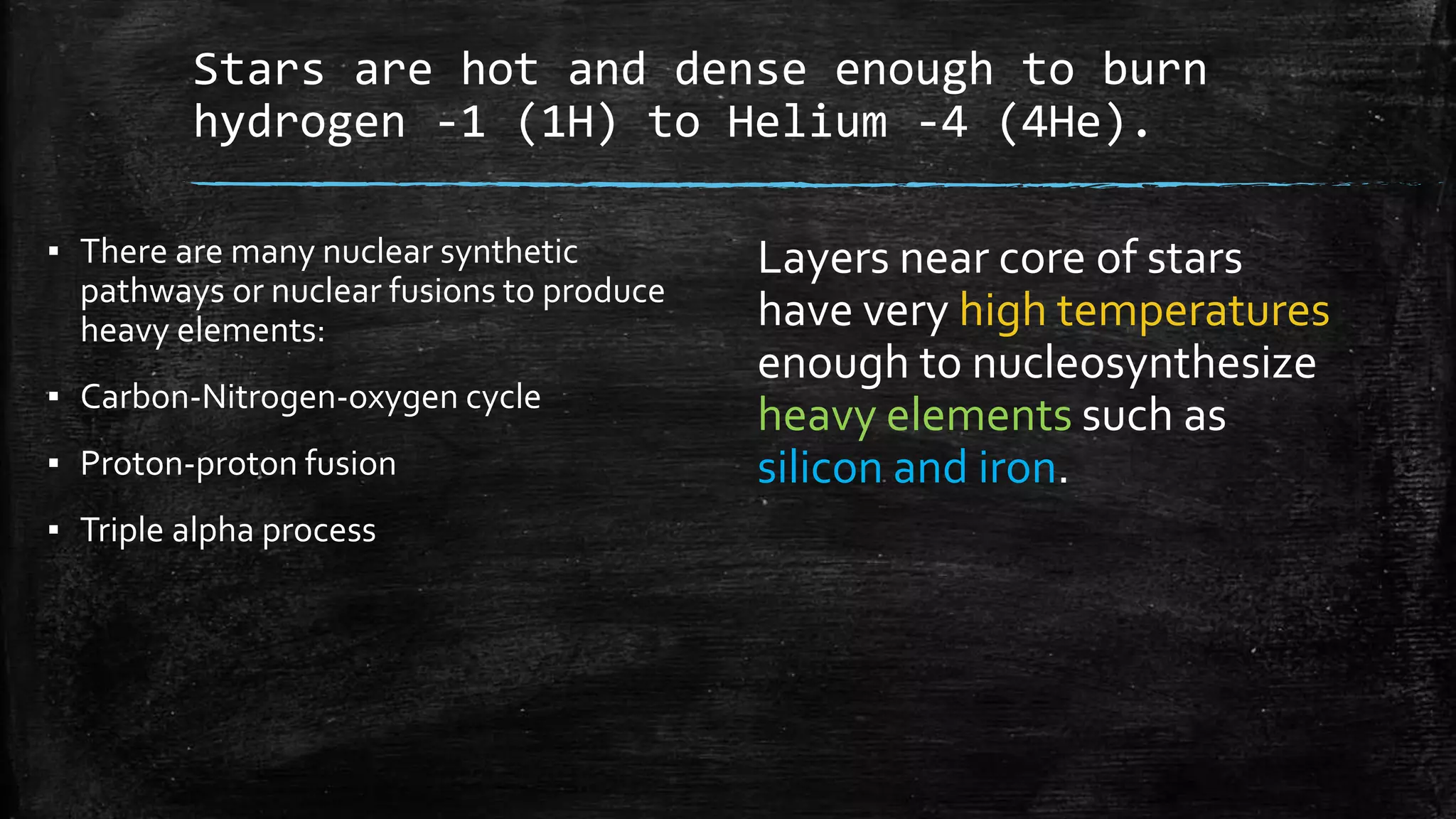 Formation of Elements in the Big Bang and Stellar Evolution | PPTX