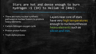 Formation of Elements in the Big Bang and Stellar Evolution | PPTX