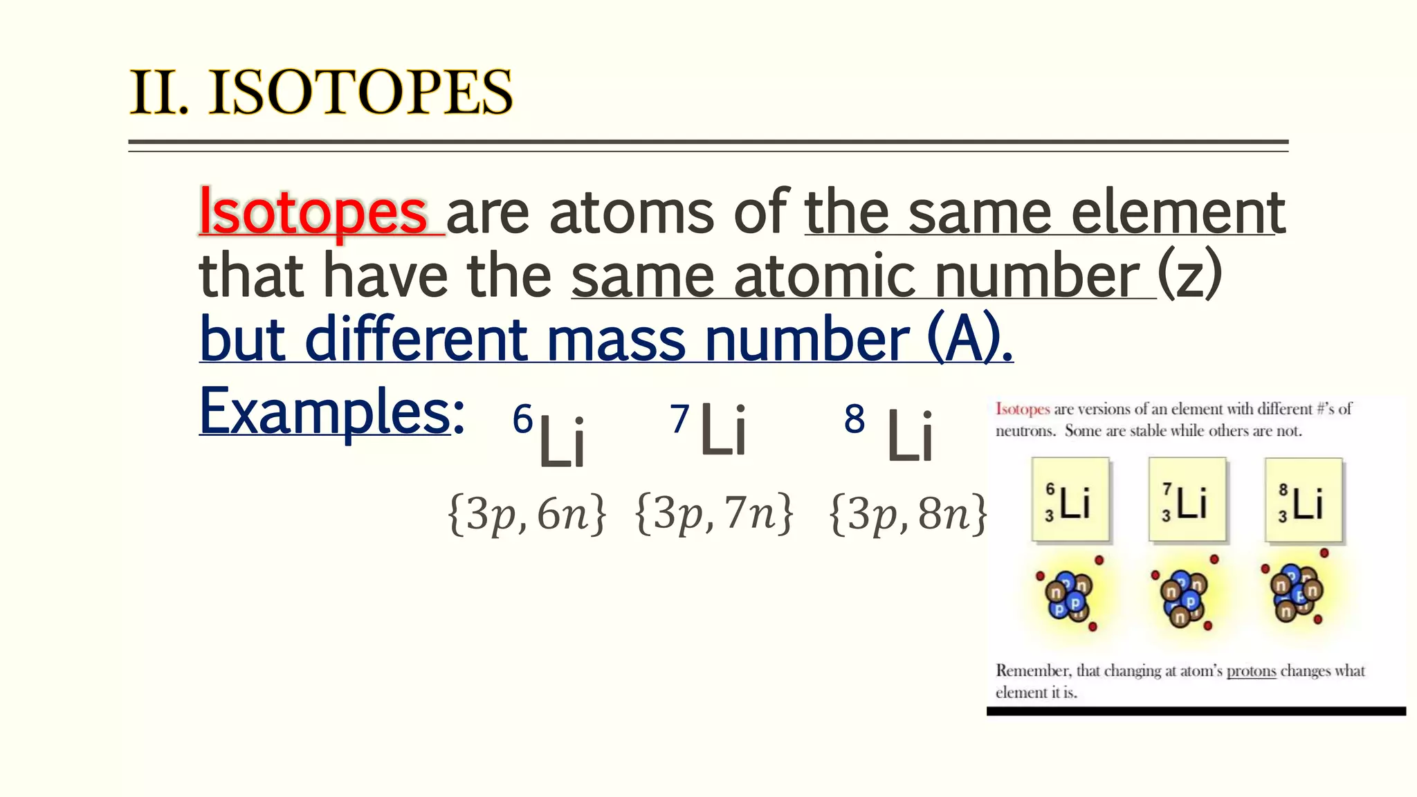 Elements and isotopes | PPTX