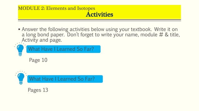 Elements and isotopes | PPTX