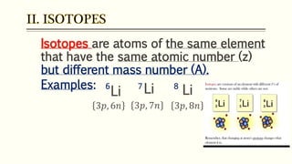 Elements and isotopes | PPTX
