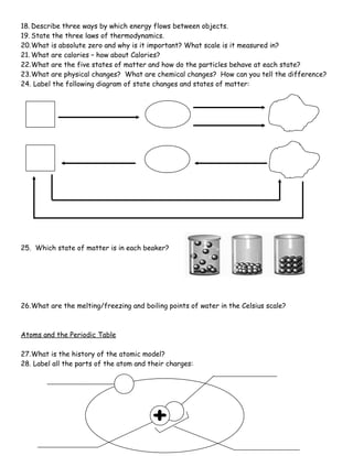 Physical science review final 2014 | PDF
