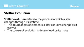 Physical Science SHS 1.2 Stellar Evolution and the Formation of Heavier ...