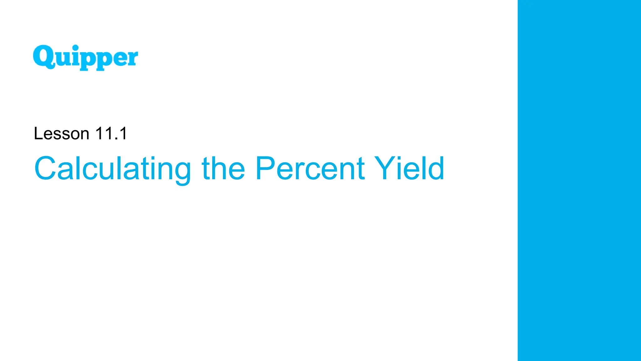 Physical Science SHS 11.1 Calculating the Percent Yield.pptx ...