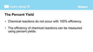 Physical Science SHS 11.1 Calculating the Percent Yield.pptx