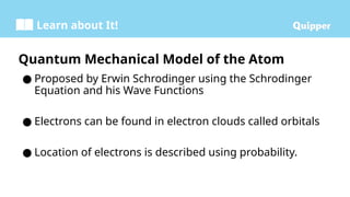 Physical Science SHS 2.4 Quantum Mechanical Model of the Atom.pptx