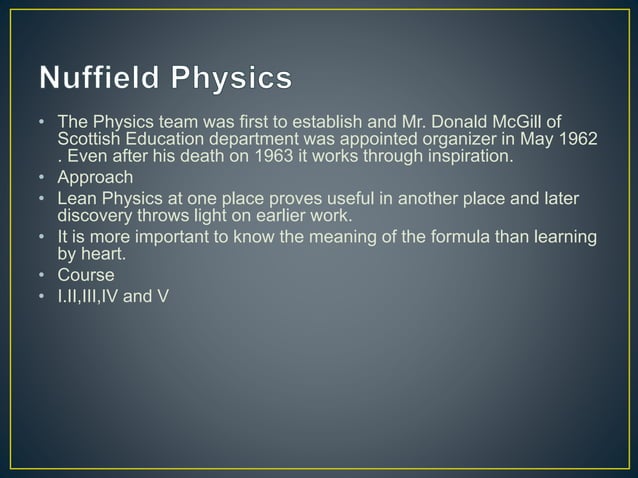 Physical Science study committee-.pptx | Chemistry | Science