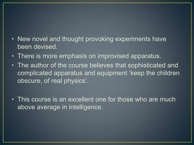 Physical Science study committee-.pptx | Chemistry | Science