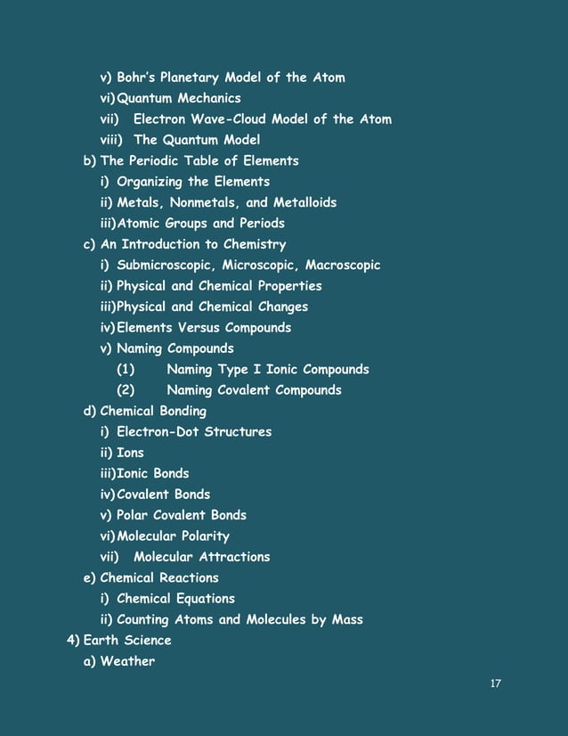 Physical Science Topics | PDF