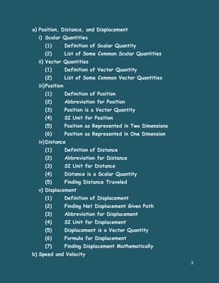Physical Science Topics | PDF