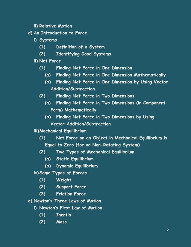 Physical Science Topics | PDF