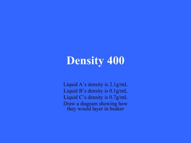 Physical Science Unit Test Jeopardy Review | PPT