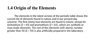 Physical Science W1 identity of the atom | PPTX