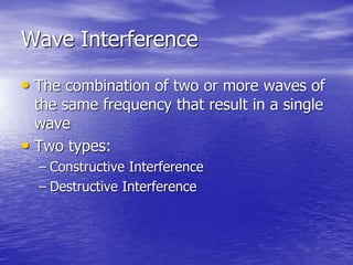 Physical Science Waves and Wave Interactions flip fall 2013.ppt