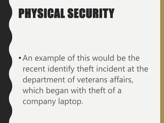 Physical security | PPTX