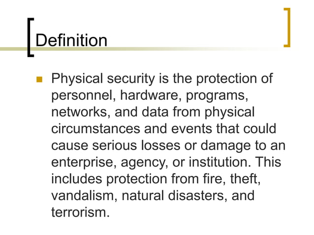 Physical Security.ppt | Technology & Computing